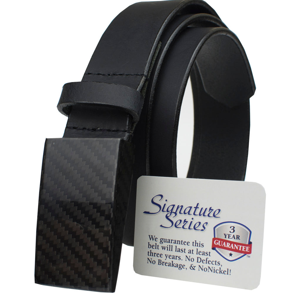 CF 2.0 Black Leather Belt | Professional/Pilot Belt | TSA Friendly ...